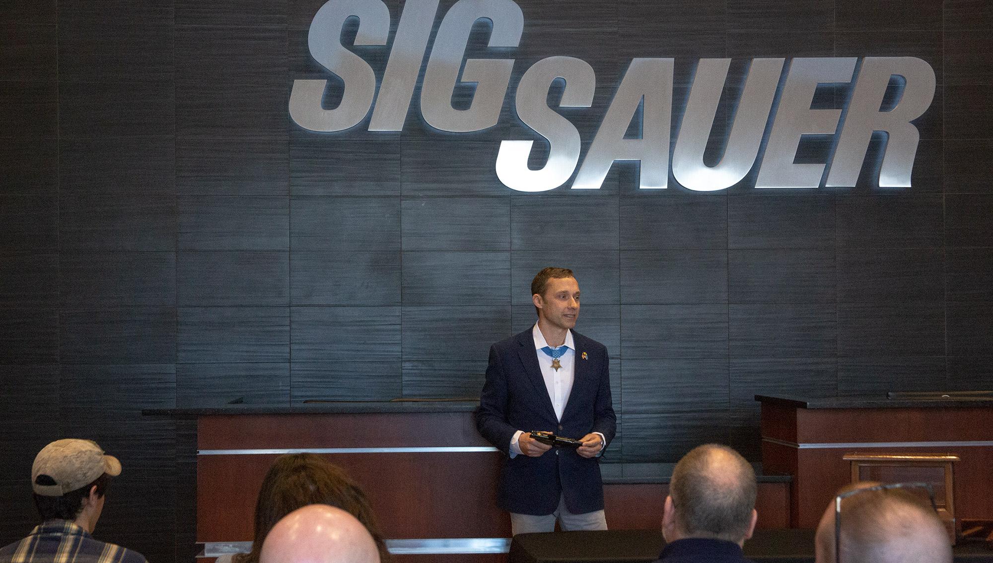 Commemorative MK25 Pistol Command Master Chief Britt Slabinski