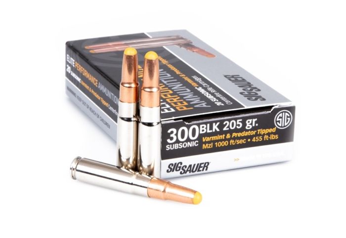 NEW! SIG SAUER Subsonic 300BLK Tipped Hunting Ammunition