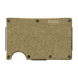 BRASS RIDGE WALLET WITH CASH STRAP AND MONEY CLIP