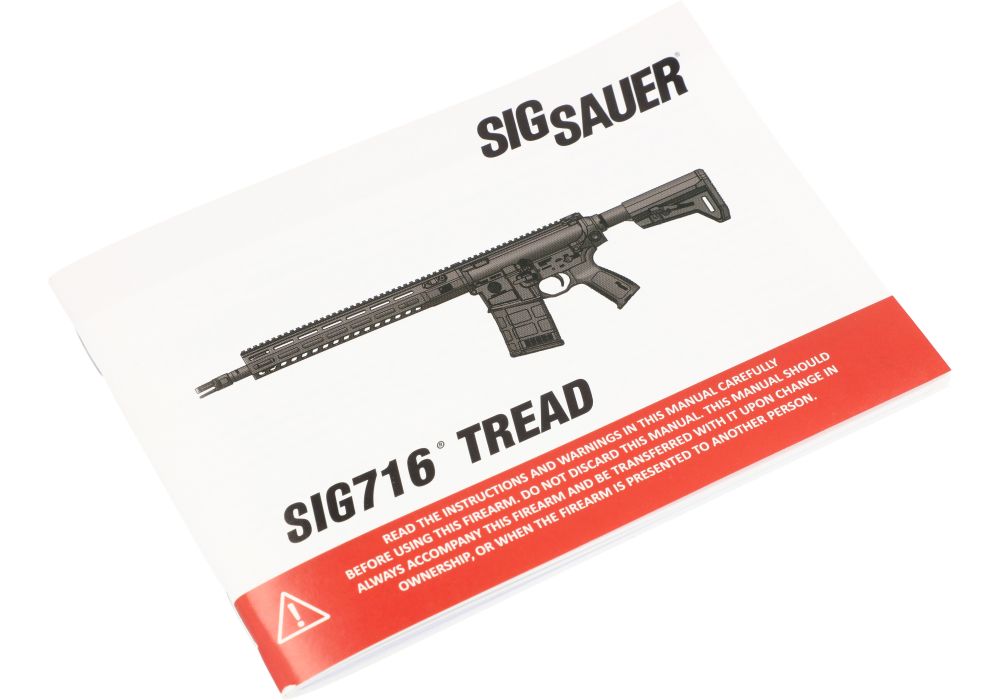 SIG716 TREAD OWNER'S MANUAL