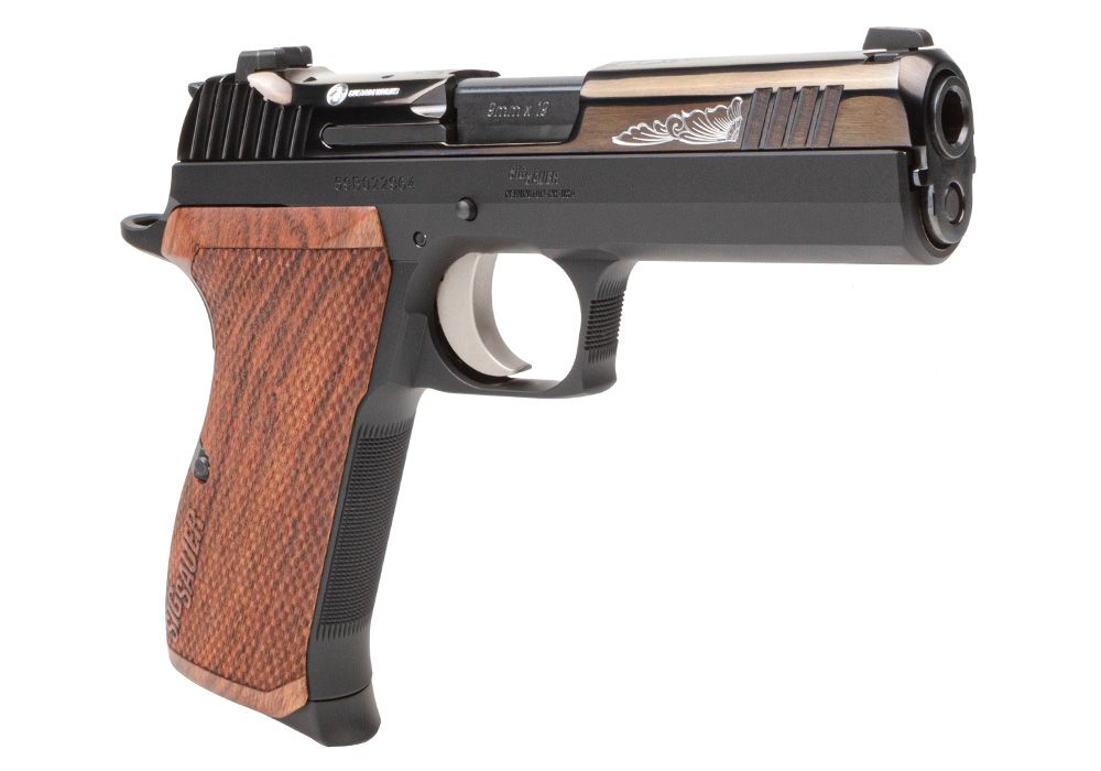 SIG SAUER P210 Carry CUSTOM WORKS 4.1" Engraved 210CA-9-CW - Semi Auto Pistols at GunBroker.com ...