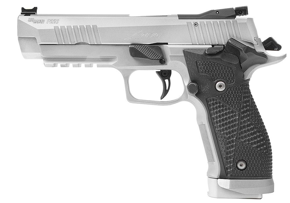Sig Sauer P226 XFive 9MM 5" 20 Rd Stainless/Black G-10 Grips Optic ...