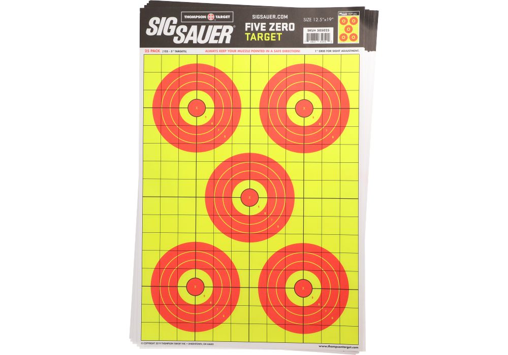 FIVE ZERO TARGET - 12.5" X 19" - 25 PACK