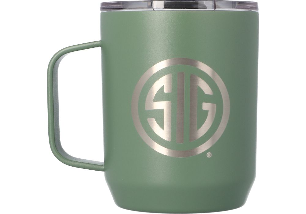 SIG 12OZ CAMP MUG - INSULATED STAINLESS CAMELBAK -MOSS GREEN
