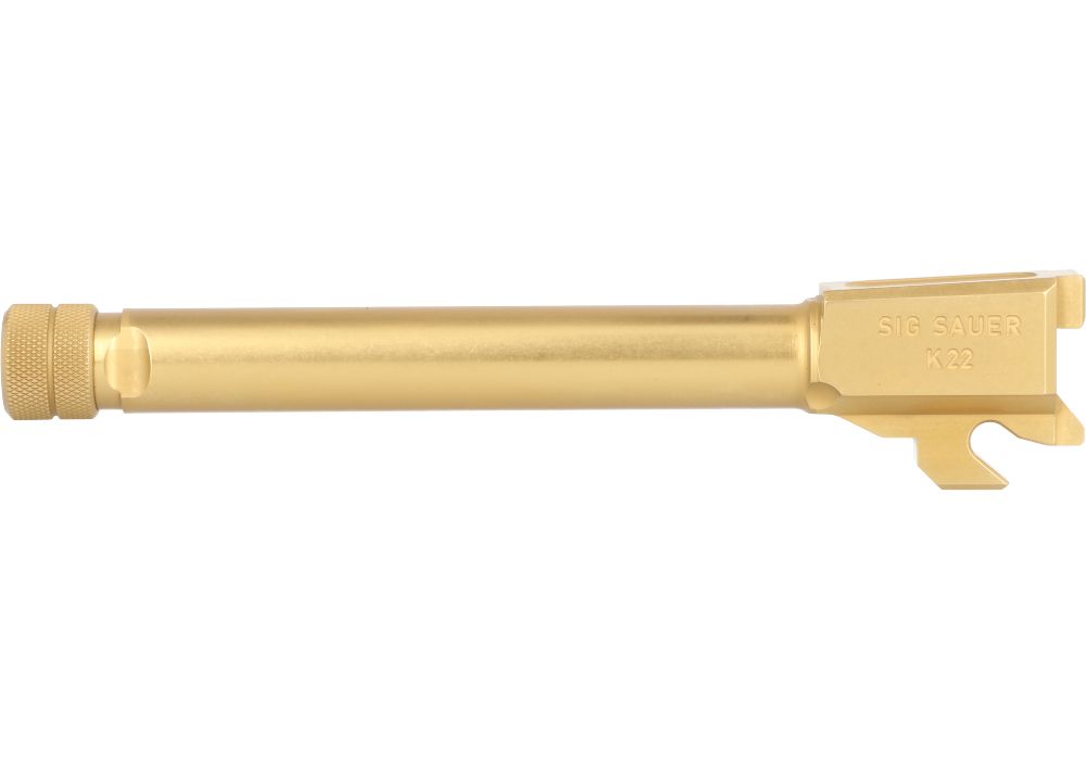 P320 FULL SIZE 9MM THREADED GOLD BARREL, 5.5" NO LCI