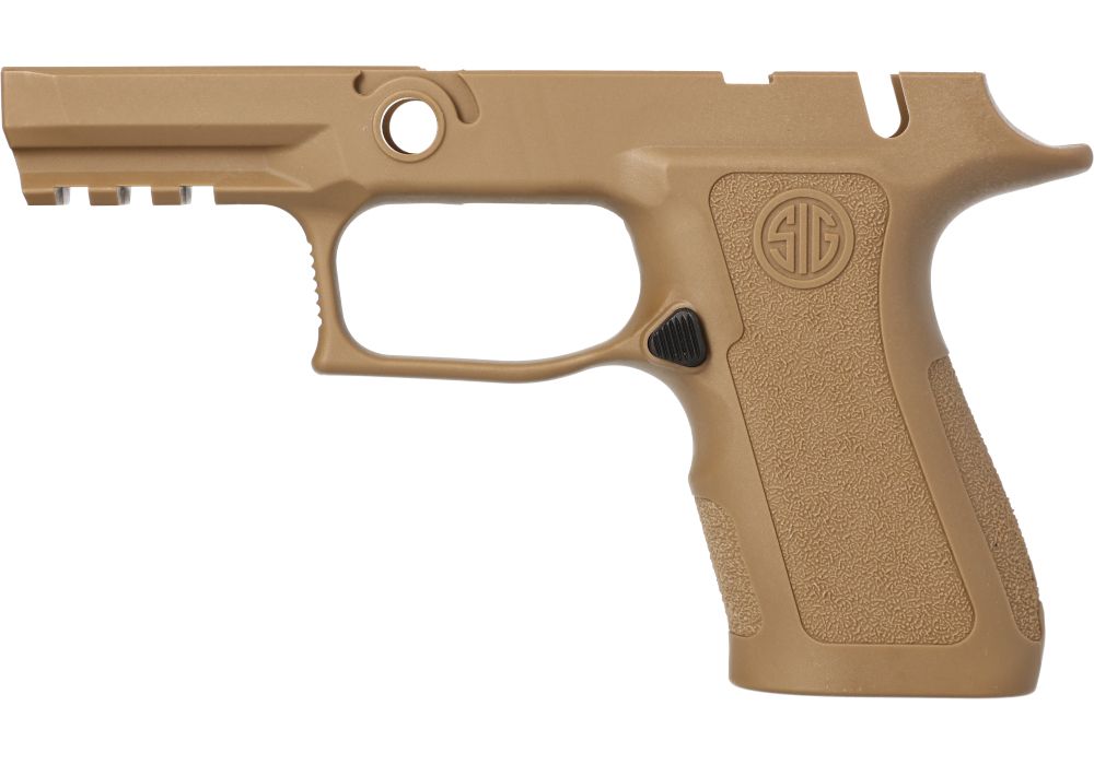 P320 XCOMPACT 9MM/40/.357 MANUAL SAFETY GRIP MODULE - COYOTE TAN ...