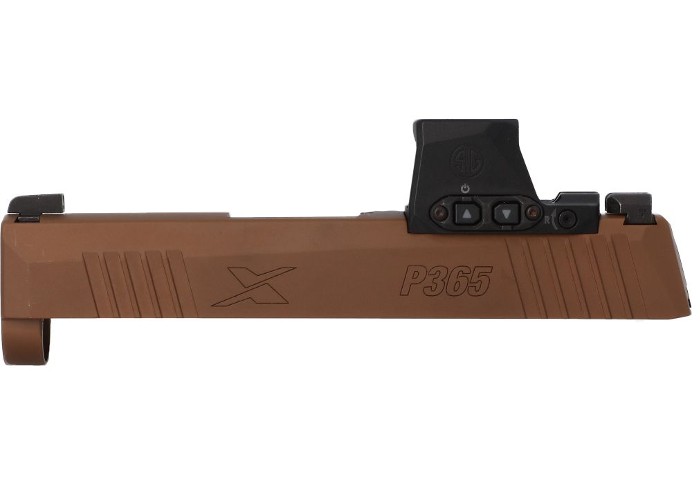 P365 9MM 3.1" SLIDE ASSEMBLY, ROMEO-X COMPACT, COYOTE BROWN