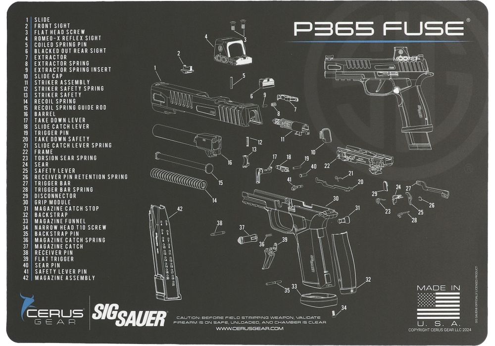 P365-FUSE GUN MAT - CERUS GEAR