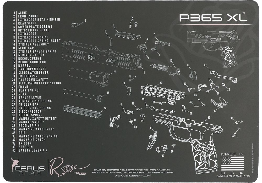 P365-XL ROSE™ GUN MAT - CERUS GEAR