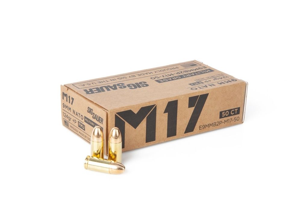 9MM +P, 124GR, ELITE BALL M17, FMJ, BOX/50