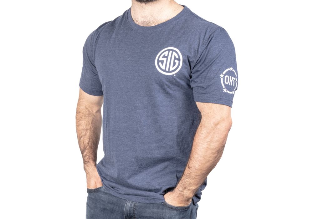 OHT SHIELD-COLOSSEUM MEN'S NAVY BLUE T-SHIRT