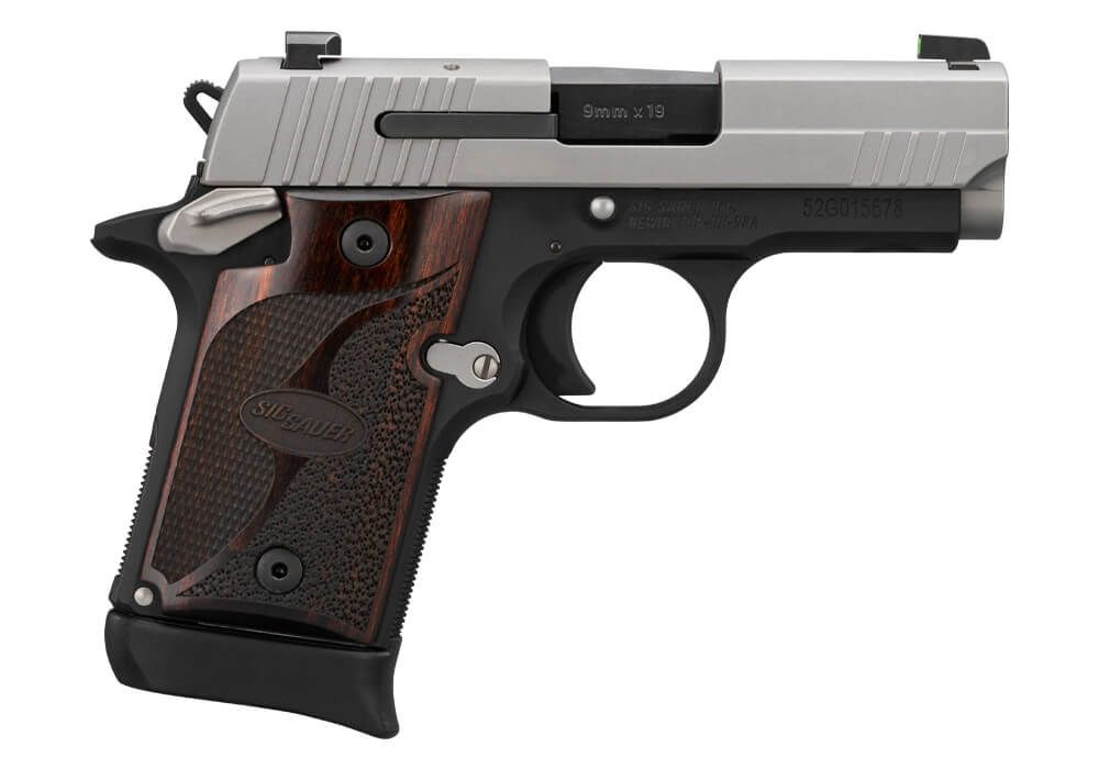 P938 TWO-TONE MICRO-COMPACT free shipping SIG SAUER 938 ROSEWOOD - Semi ...
