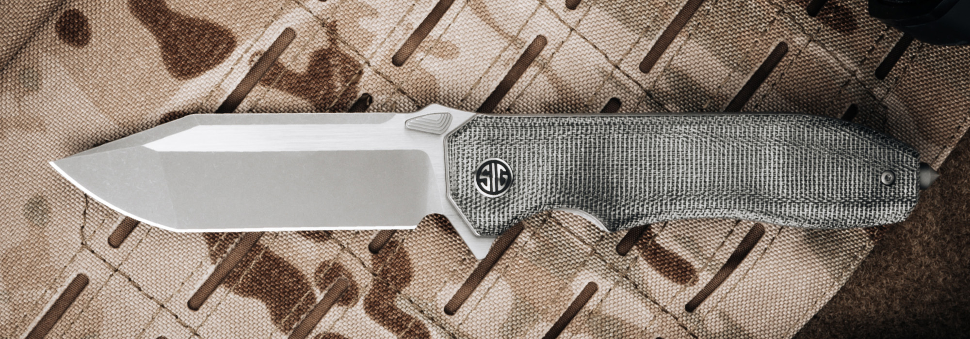 SIG SAUER VALIDUS DROP POINT KNIFE - MICARTA BLACK